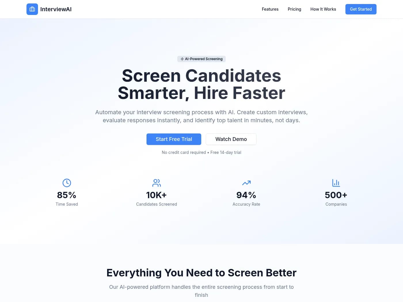 AI Interview Screening Platform for HR Teams