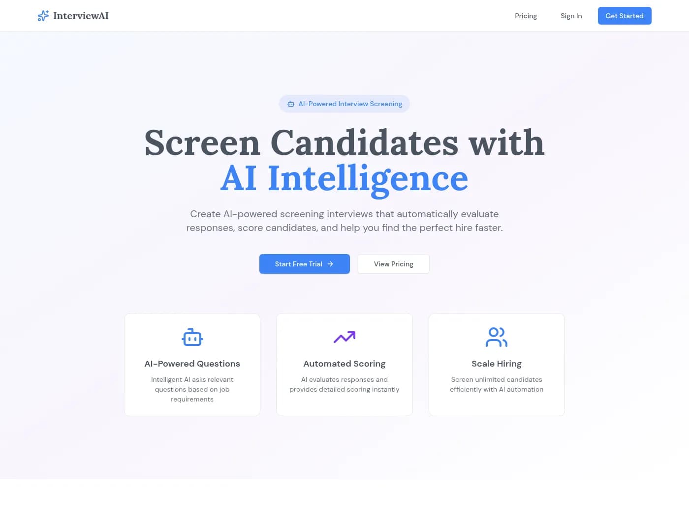 AI Interview Screening Platform