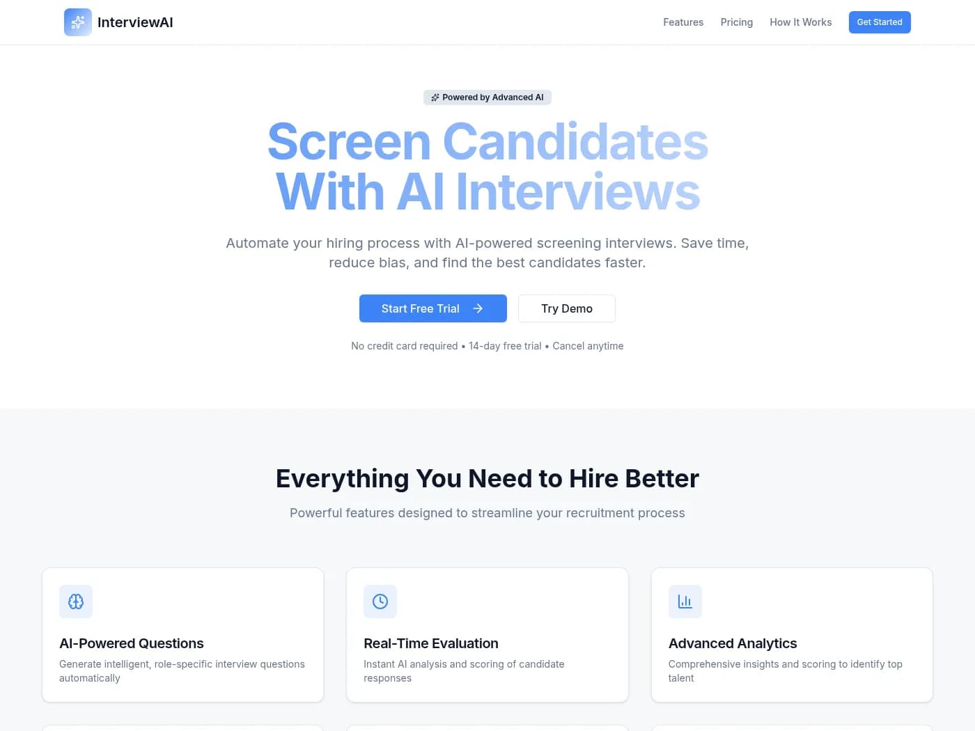 AI Interview Screening Platform