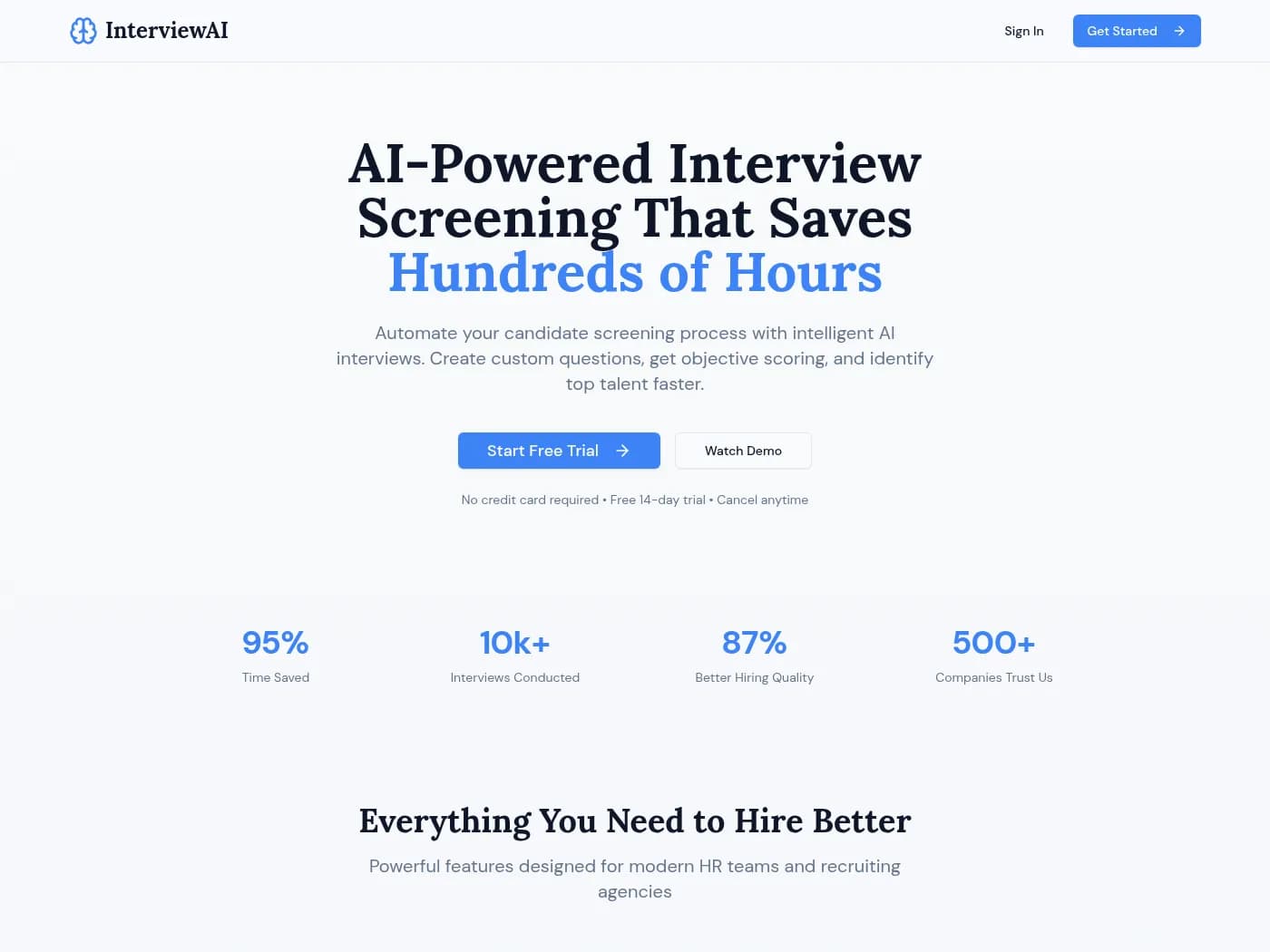 AI Interview Screening Platform
