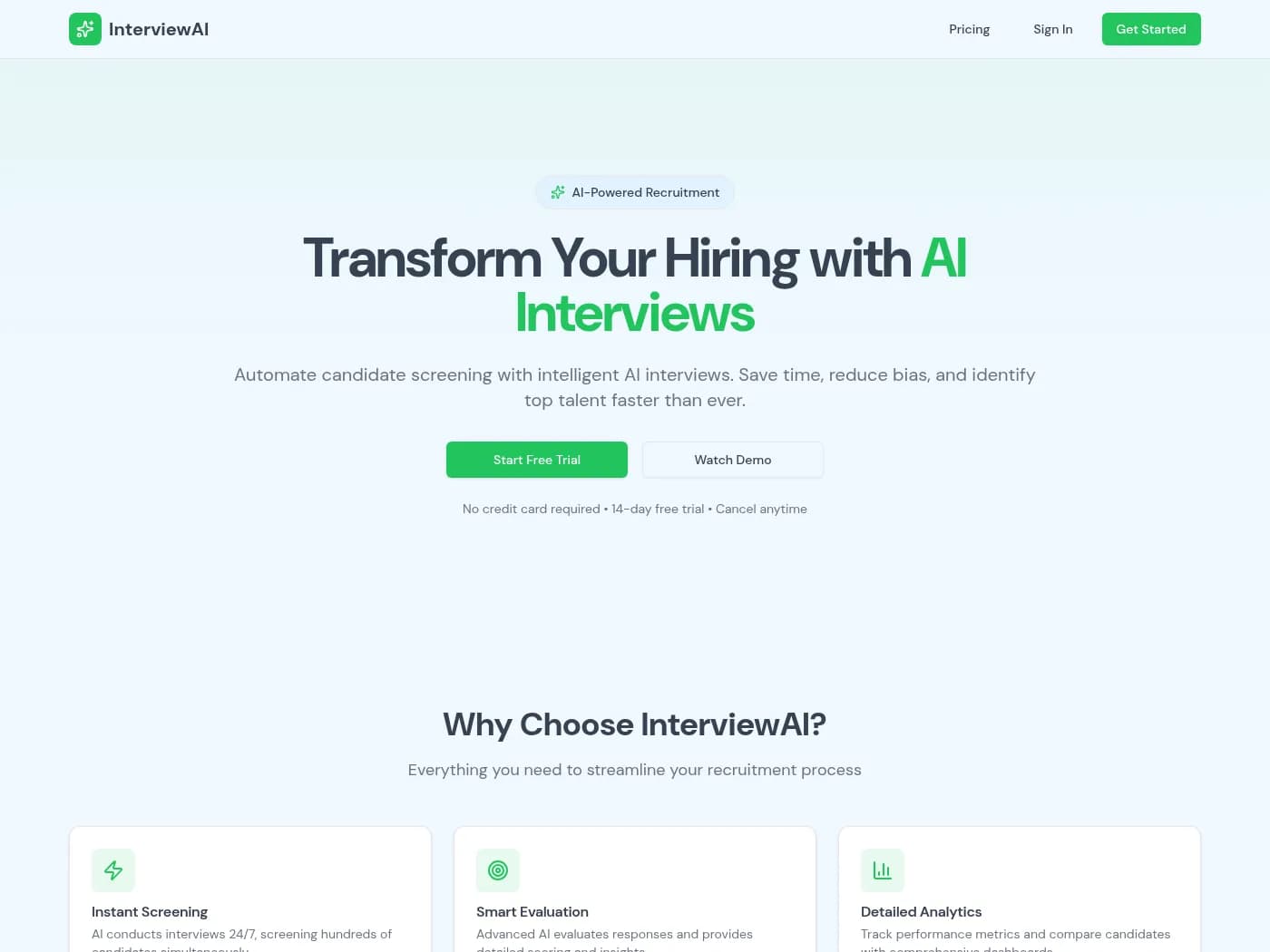 AI Interview Screening Platform for Recruitment