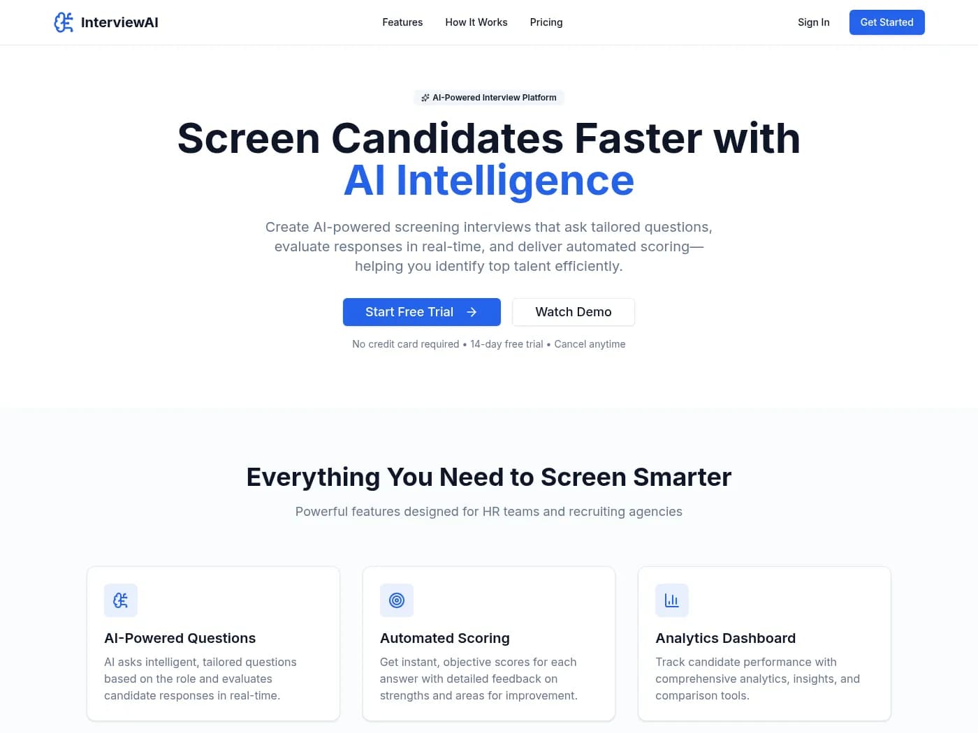 AI Interview Screening Platform