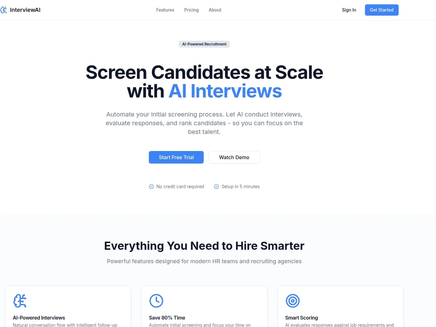 AI Interview Screening Platform