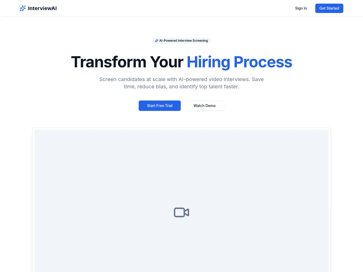 AI Interview Screening Platform