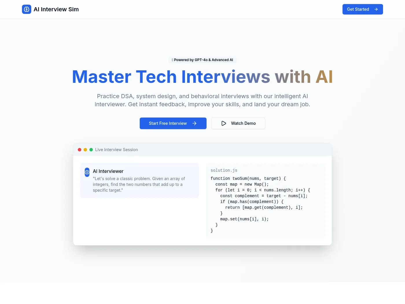 AI Interview Simulator