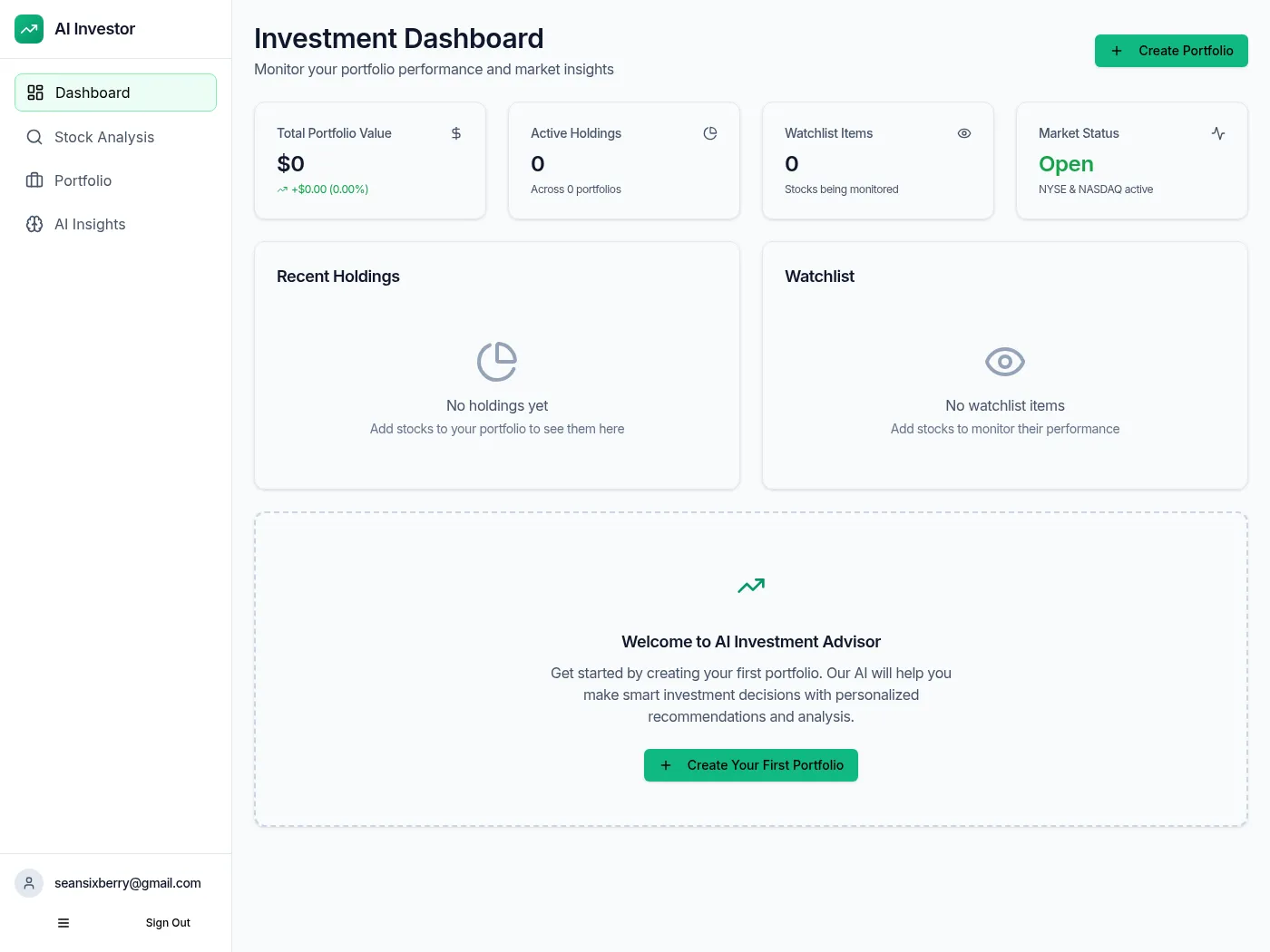 AI Investment Advisor & Portfolio Manager