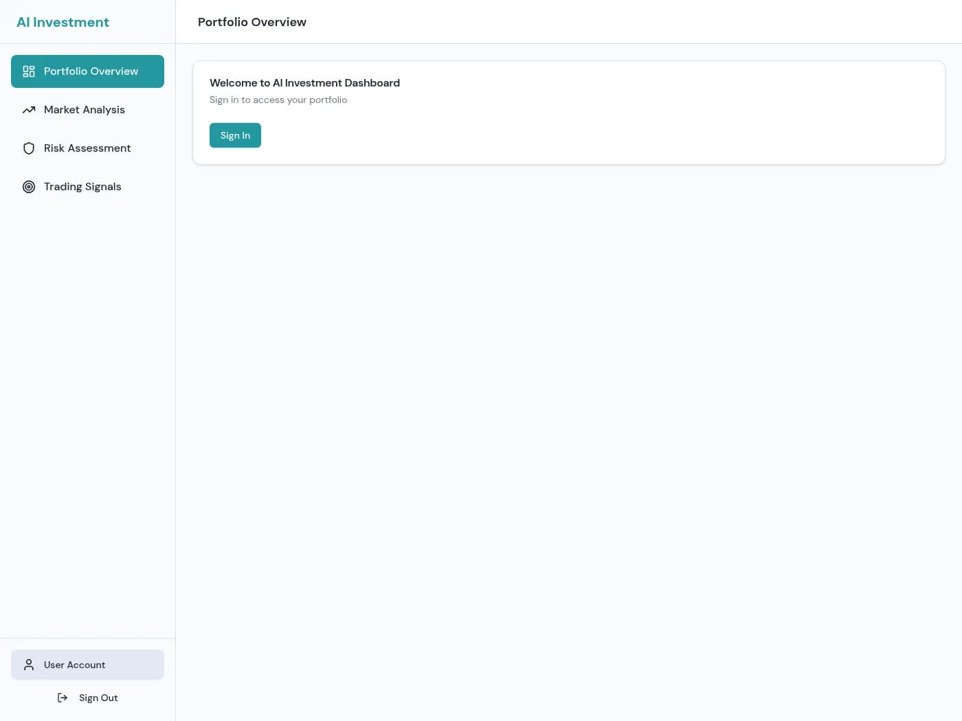 AI-Powered Investment Dashboard