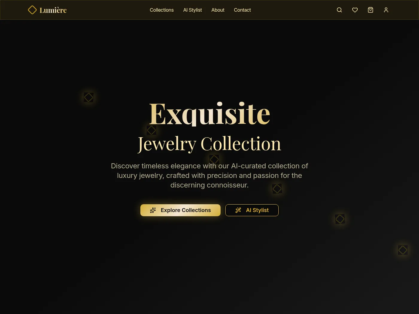AI-Powered Jewellery Website with Stunning UI & Animations