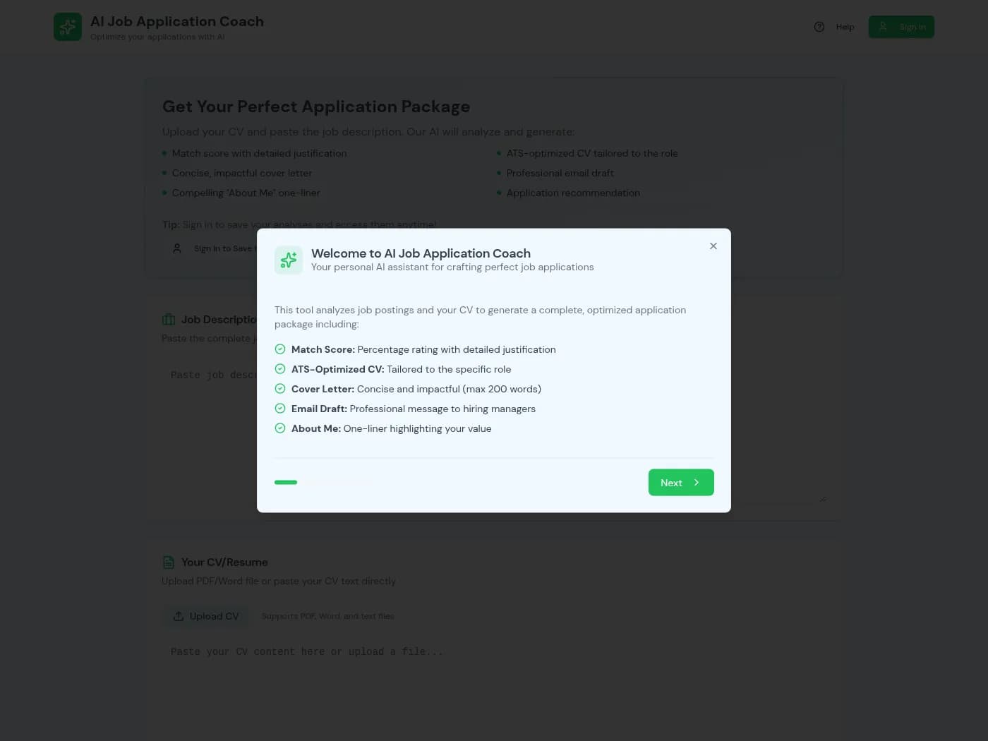 @heyitsmePia AI-Powered Job Application Coach & Optimizer