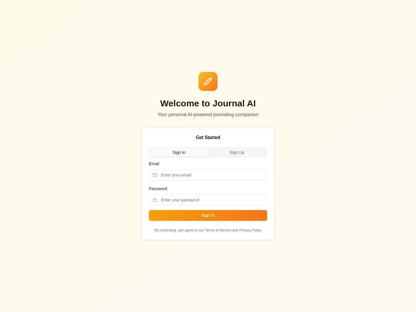 AI-Powered Journaling Platform with Secure Folders
