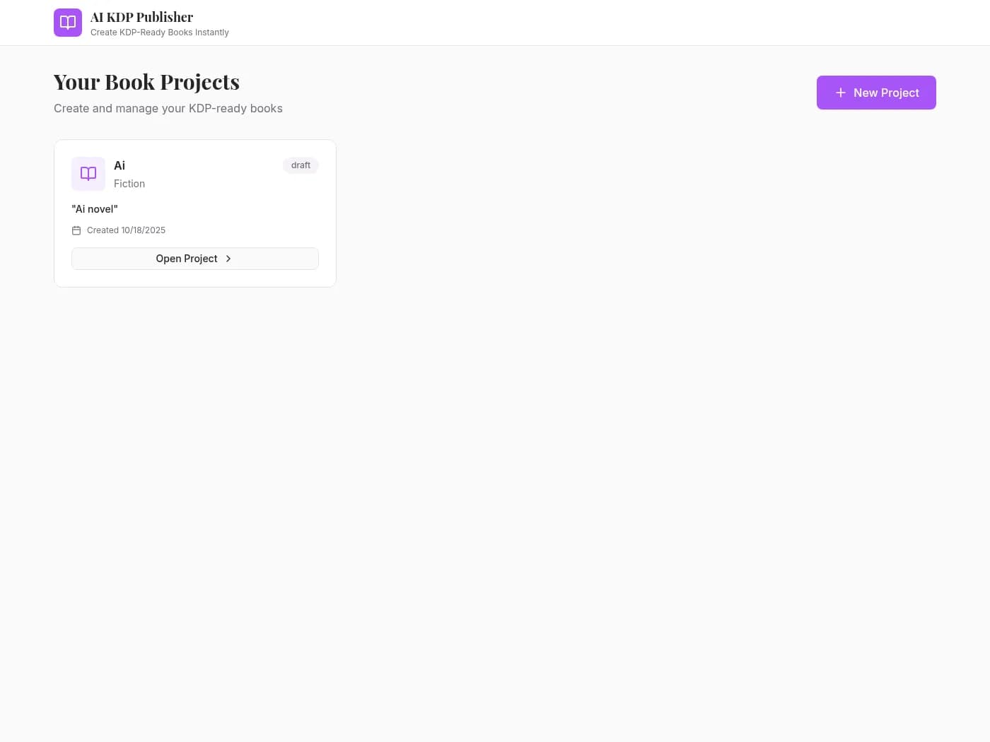AI KDP Book Publisher – All-in-One Automated Website for KDP-Ready Books