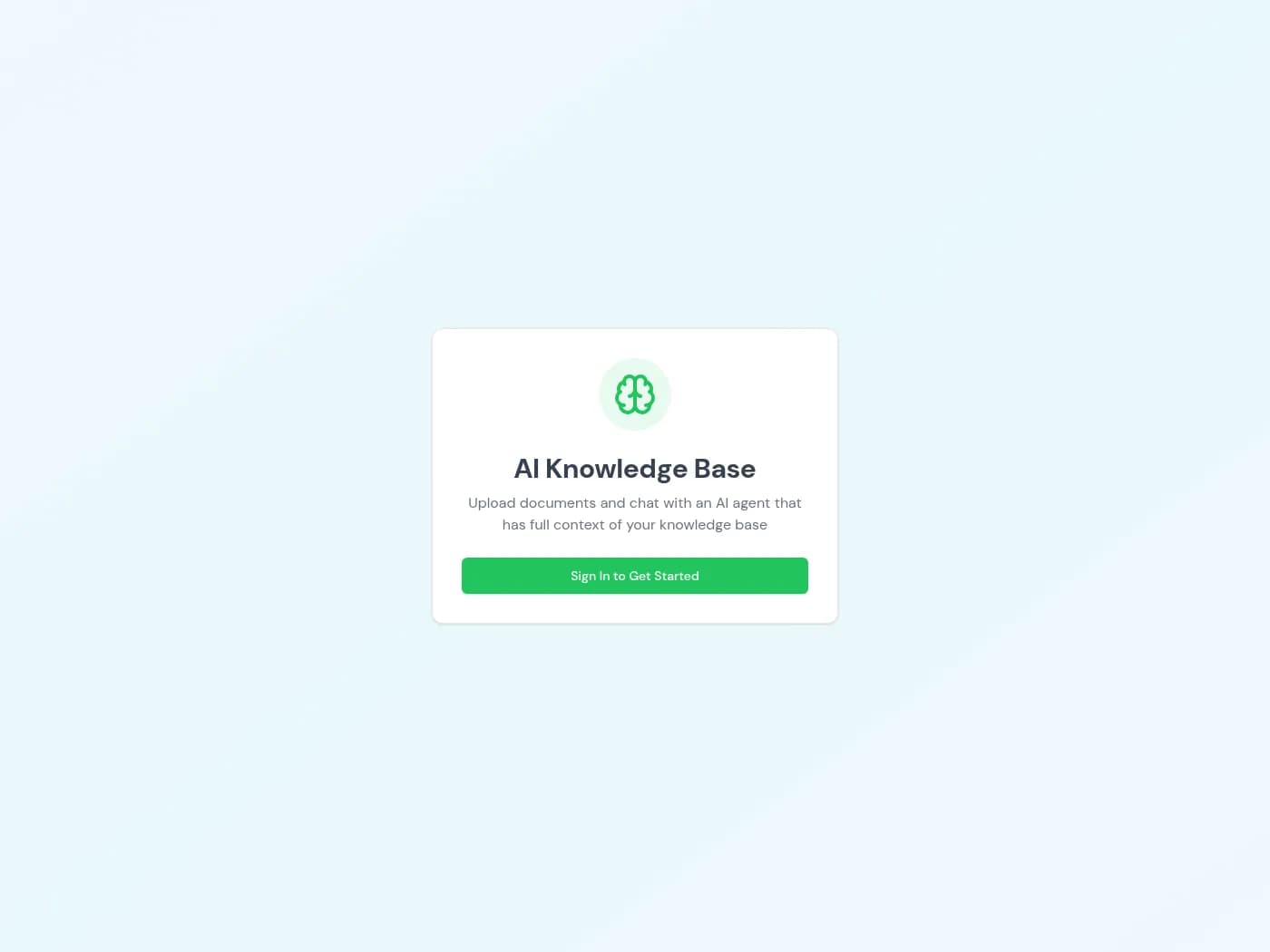 AI Knowledge Base Agent