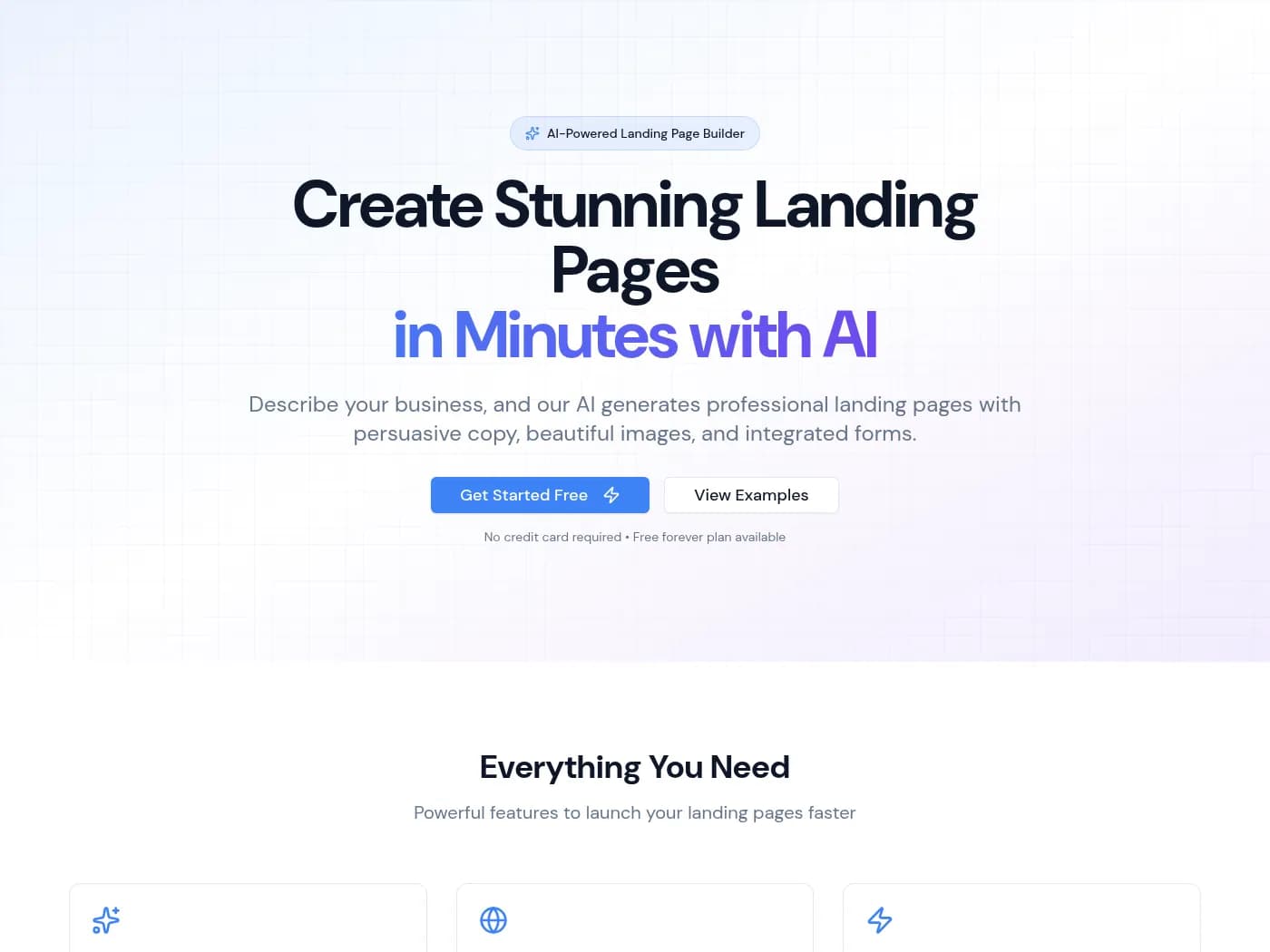 AI Landing Page Genie