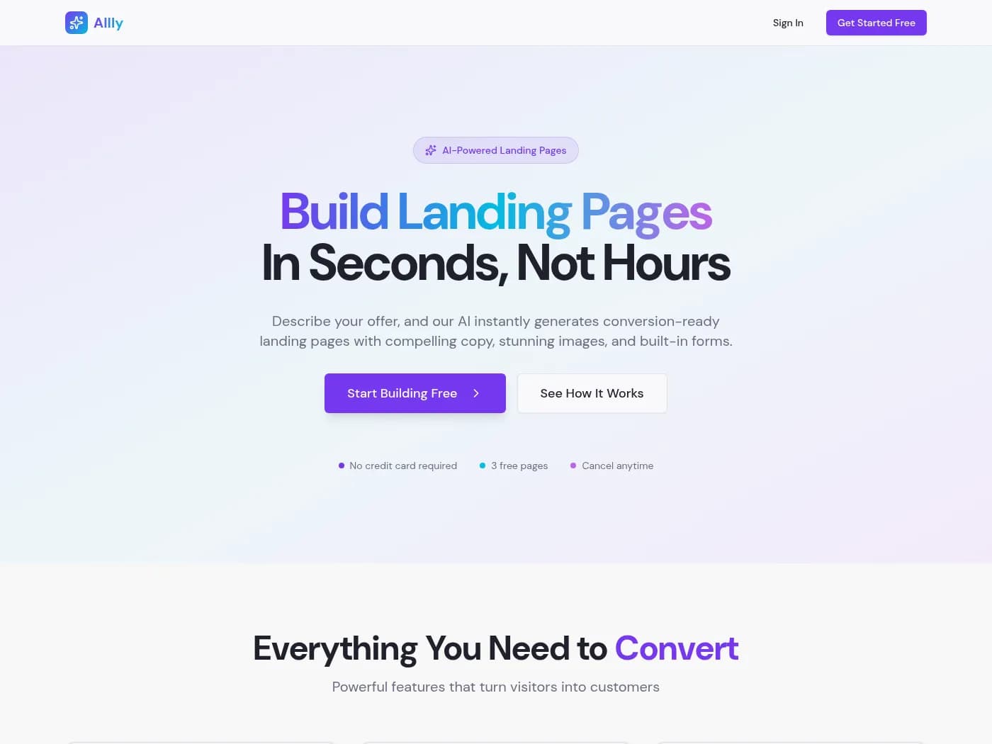 AIlly Page Builder