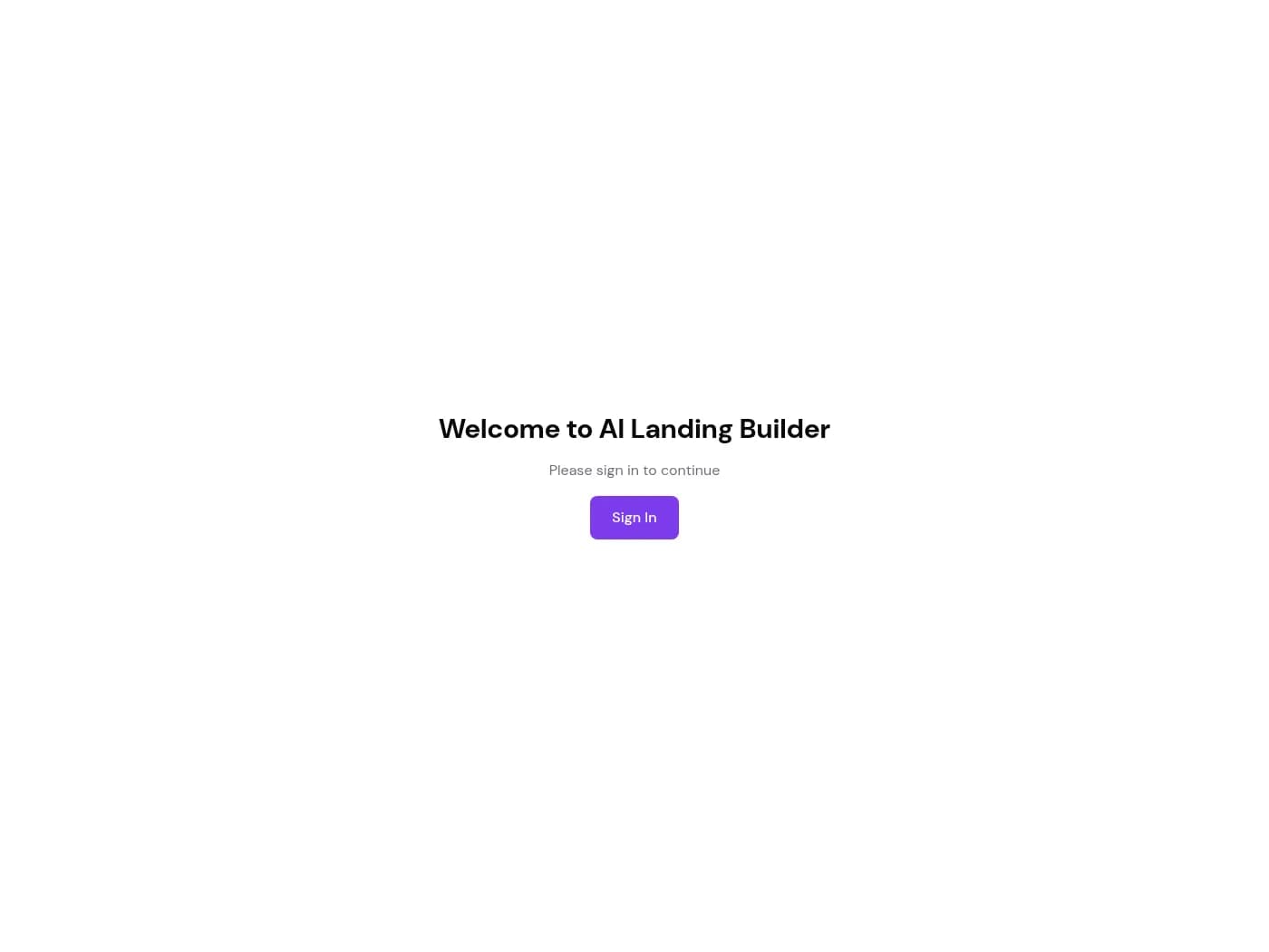 AIlp Landing Builder