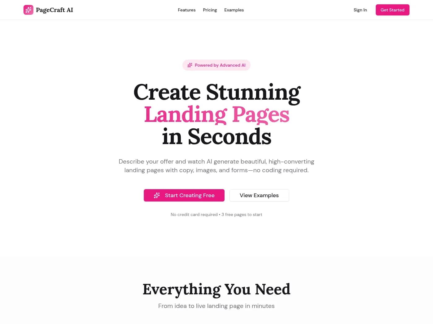 AI Landing Page Builder
