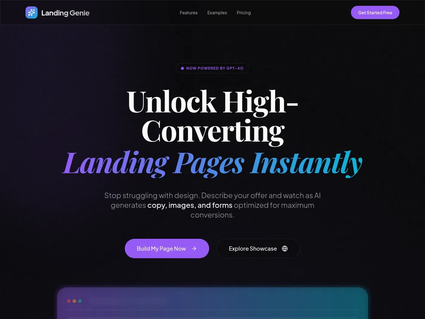 AI Landing Page Genie