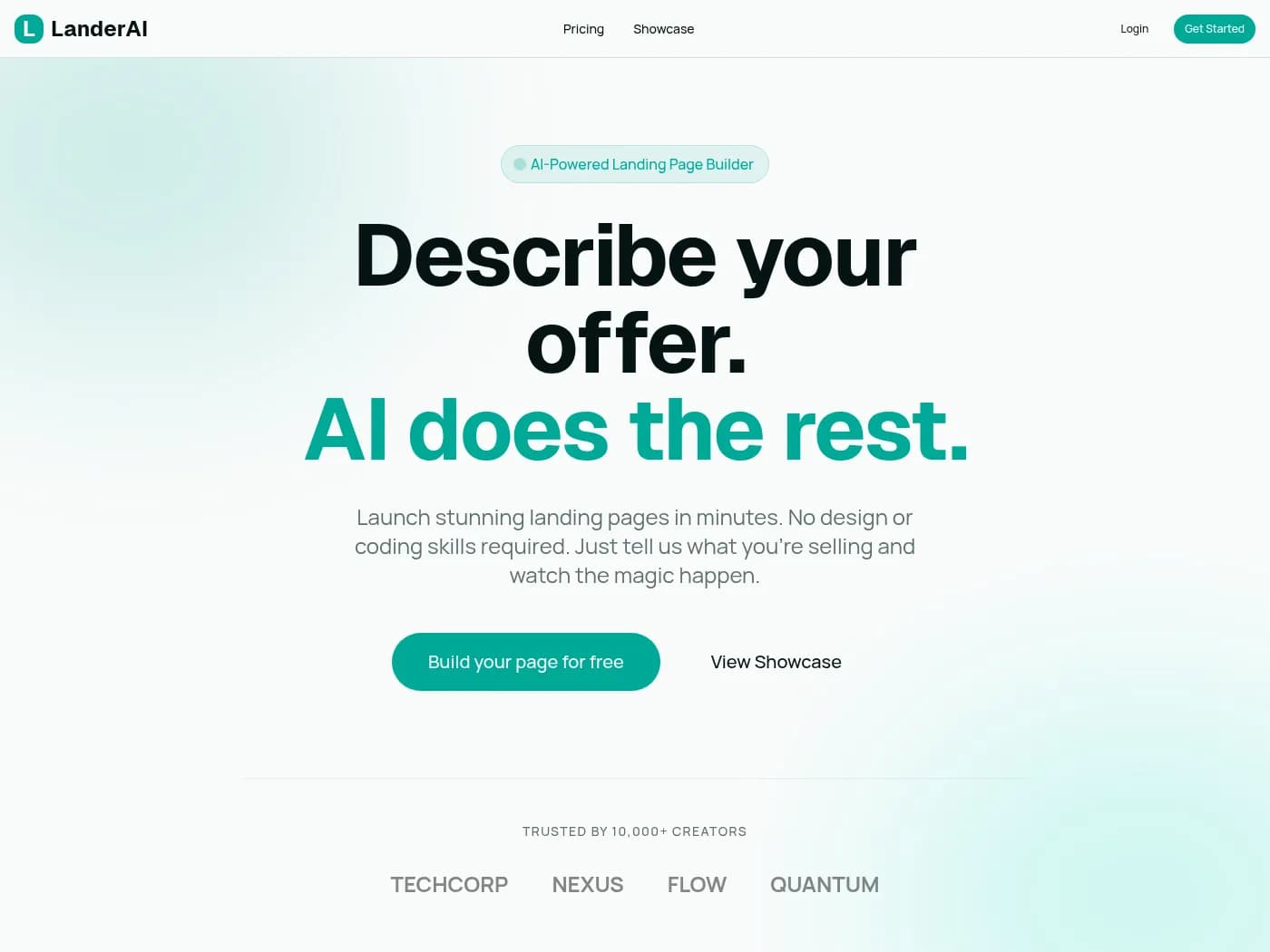 AI Landing Page Builder