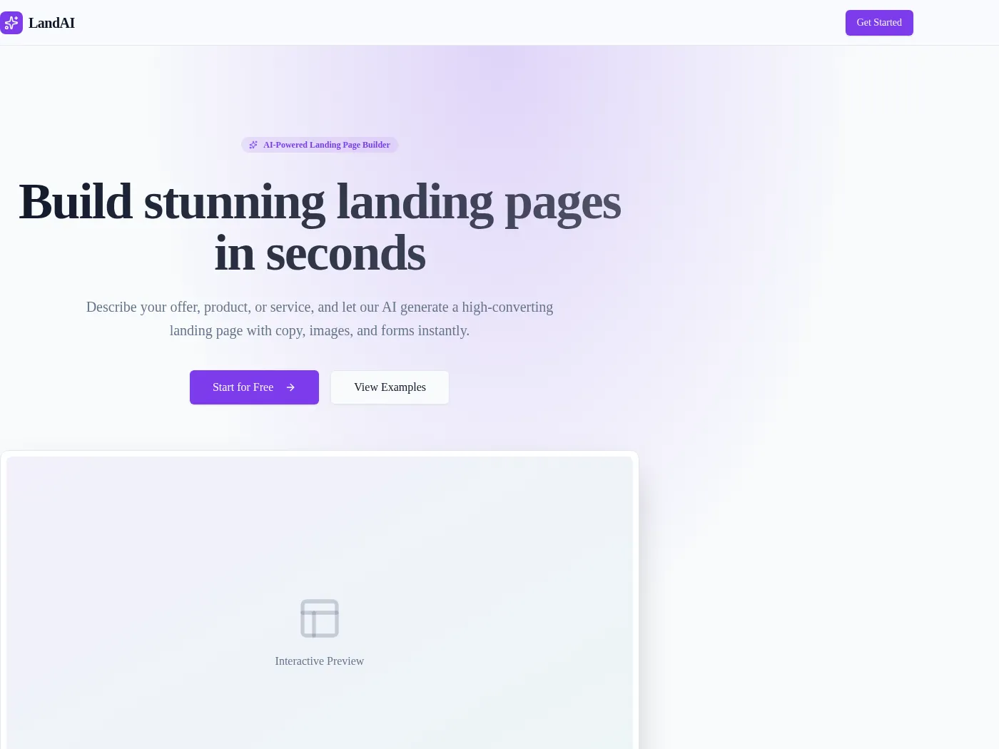AI Landing Page Builder