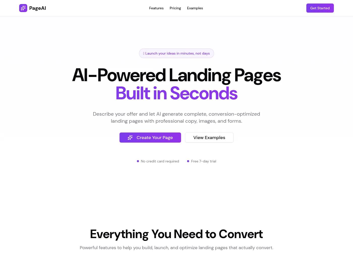 AI-Powered Landing Page Builder Platform
