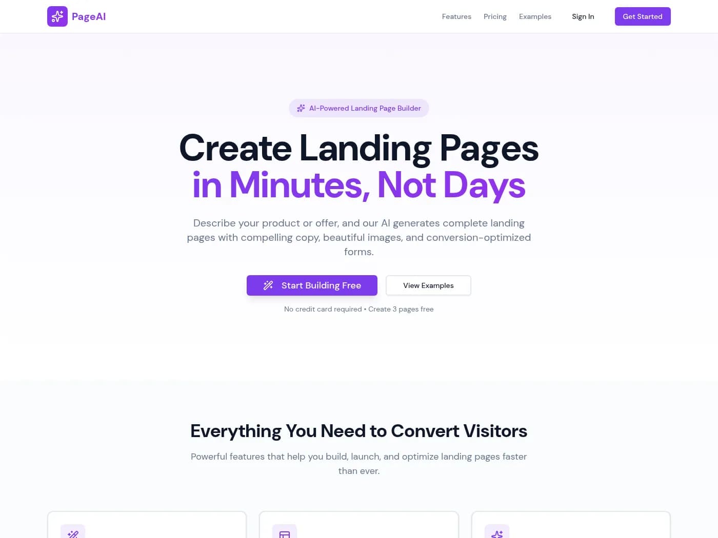 AI-Powered Landing Page Builder Platform