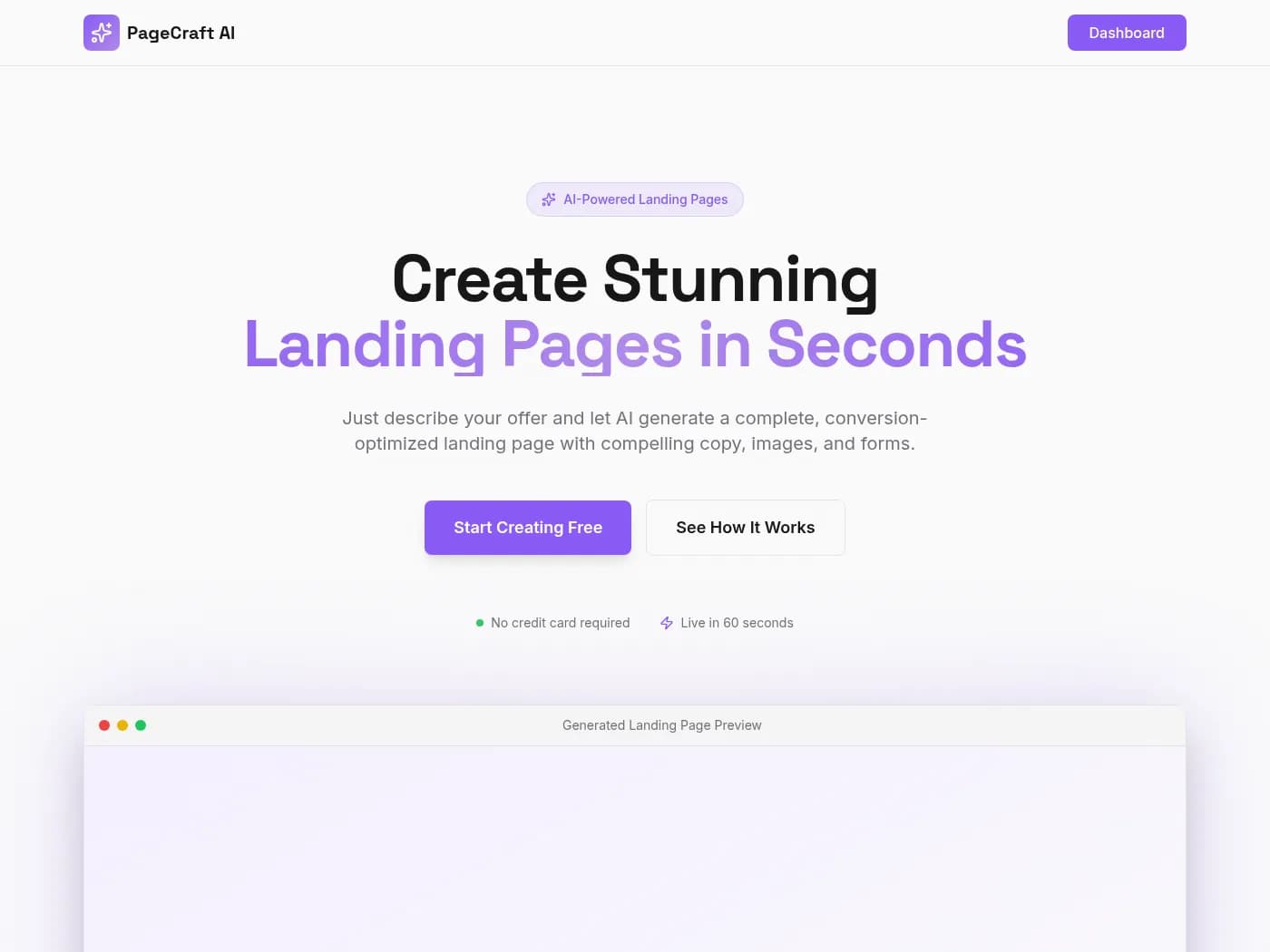 AI Landing Page Builder Platform