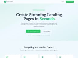 AI-Powered Landing Page Builder Platform