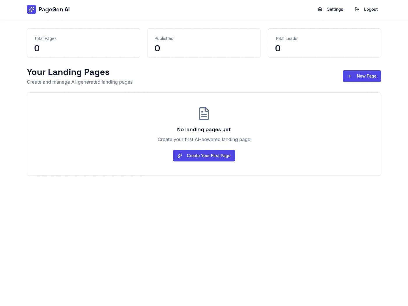AI-Powered Landing Page Builder