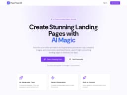AI-Powered Landing Page Builder Platform