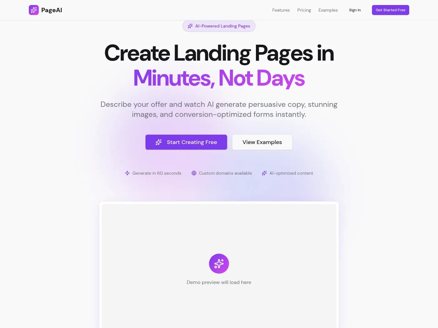 AI Landing Page Builder Platform