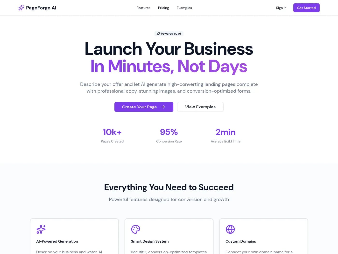 AI Landing Page Builder Platform
