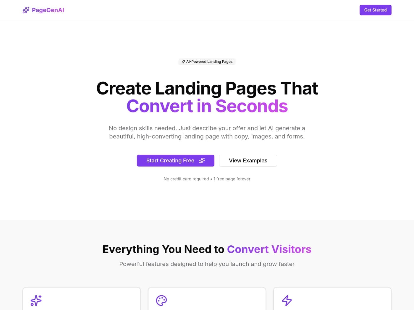 AI Powered Landing Page Builder Platform