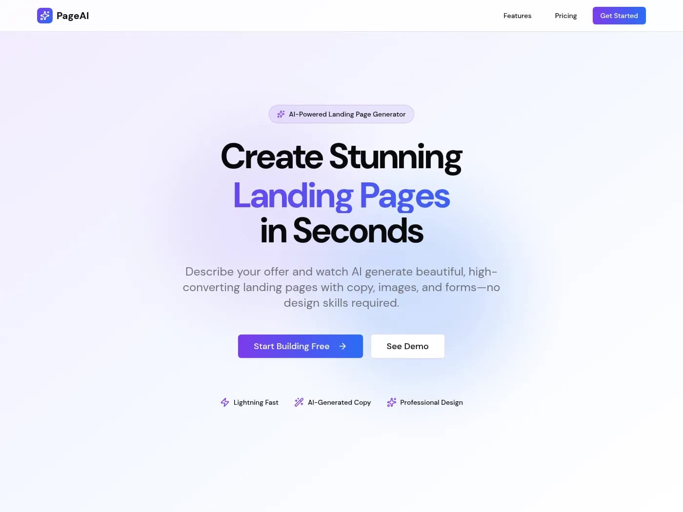 AI Landing Page Builder Platform