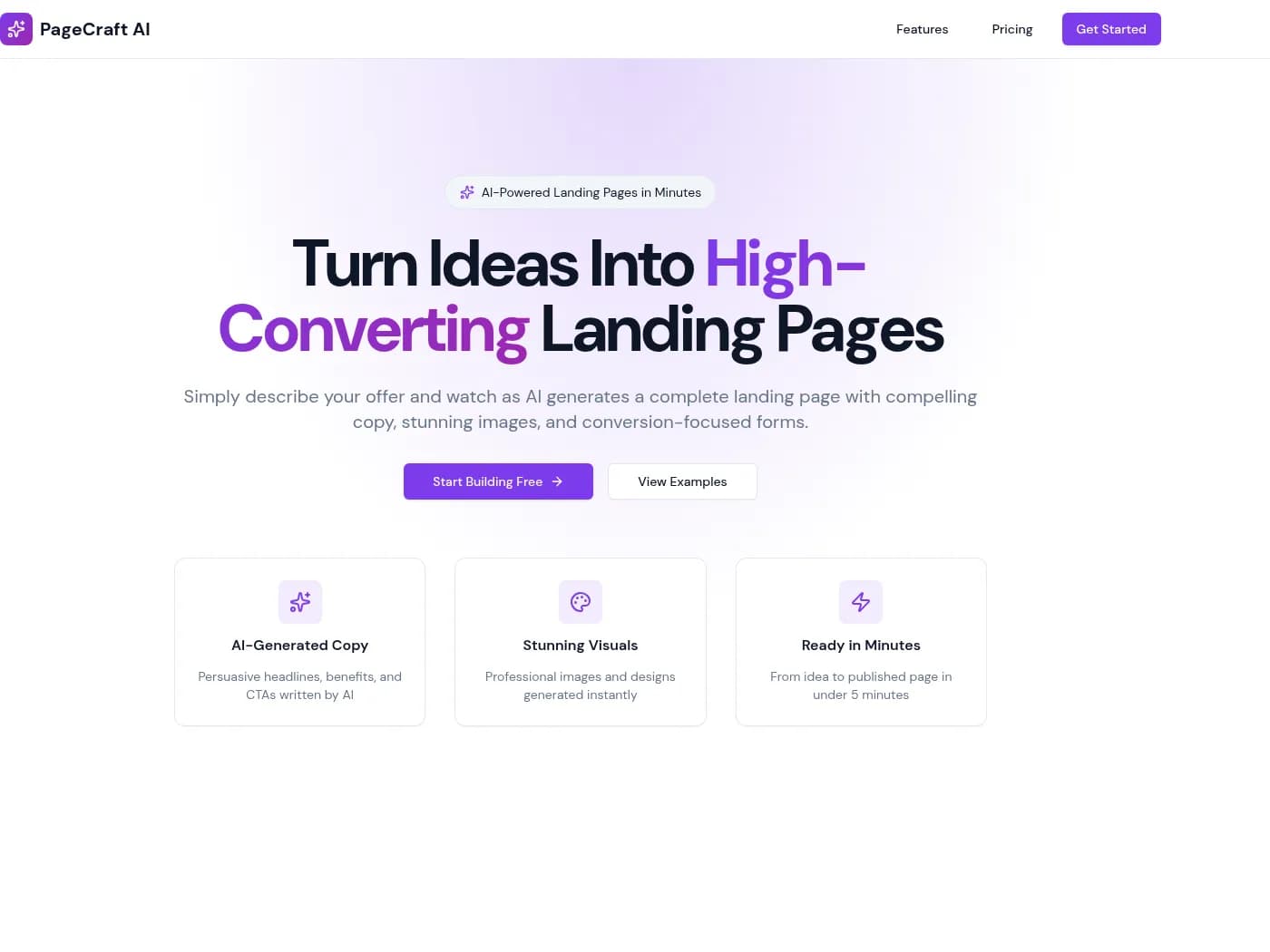 AI Landing Page Builder Platform