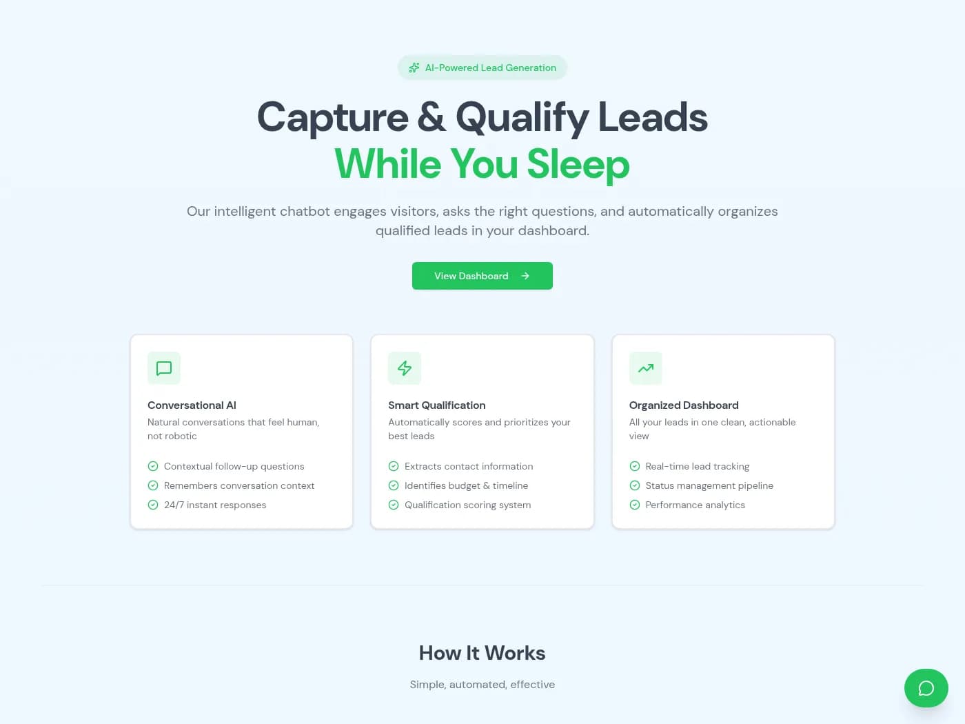 AI Lead Generation Chatbot
