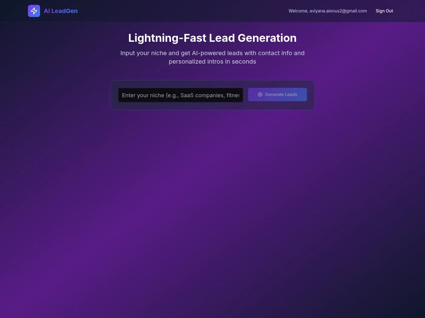 AI LeadGen: Lightning-Fast GPT-Powered Lead Generation for Creators