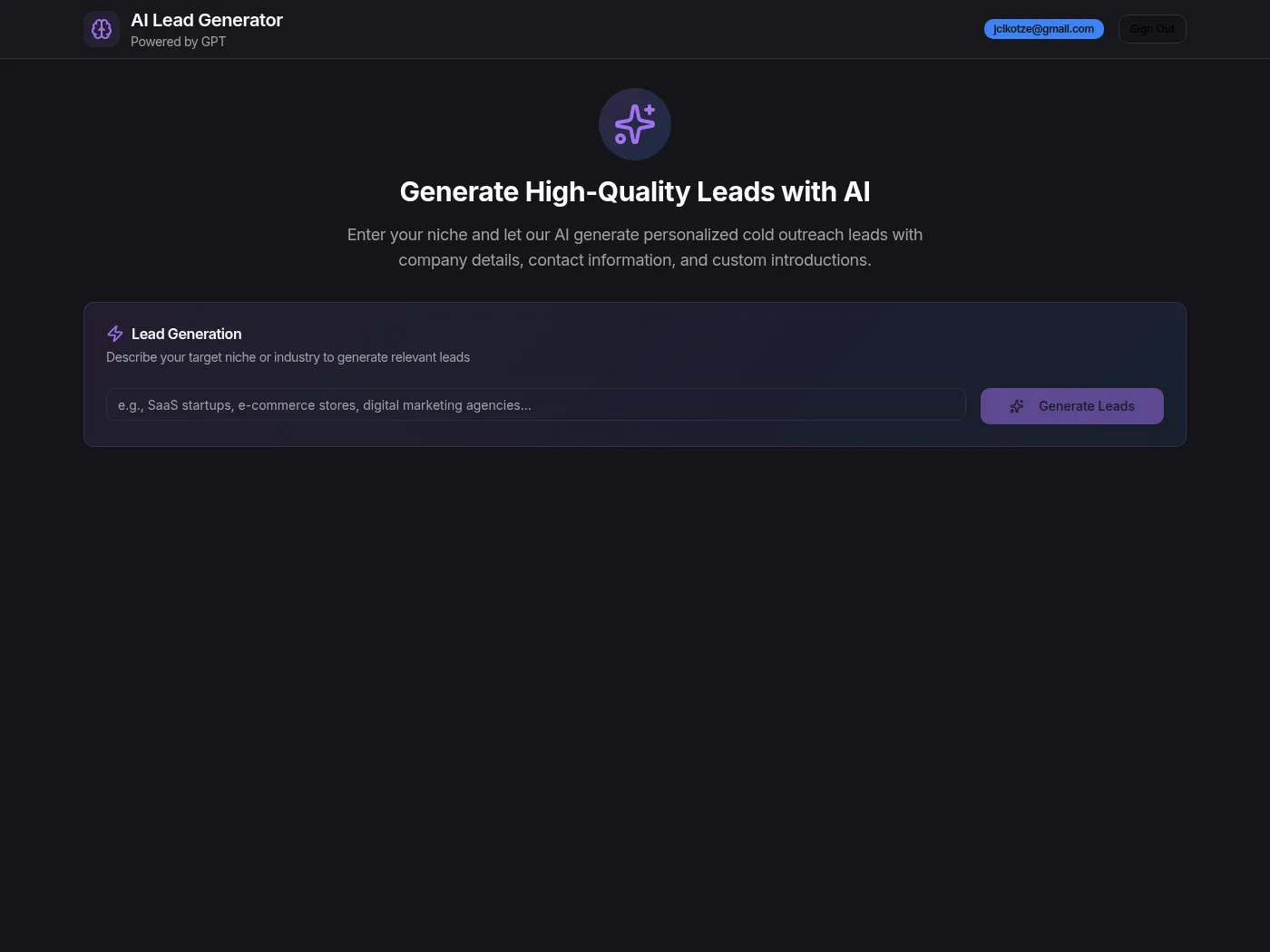 AI Lead Generator for Fast Prospecting