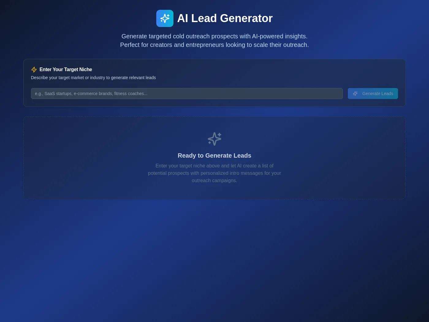 AI Lead Generator for Creators