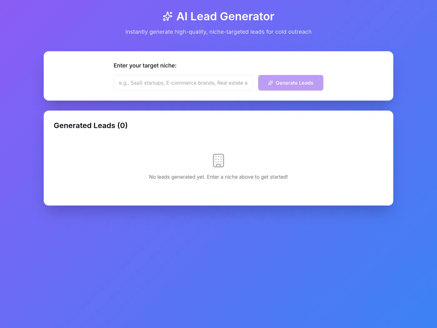 AI Prospecting Lead Generator for Creators