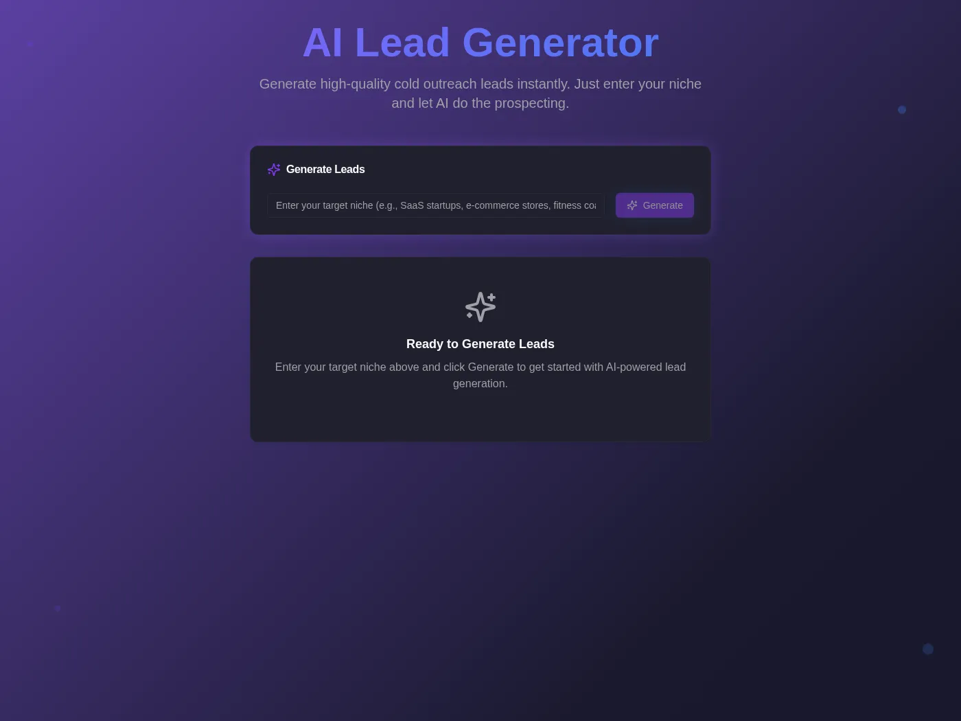 AI Lead Generator for Fast Prospecting
