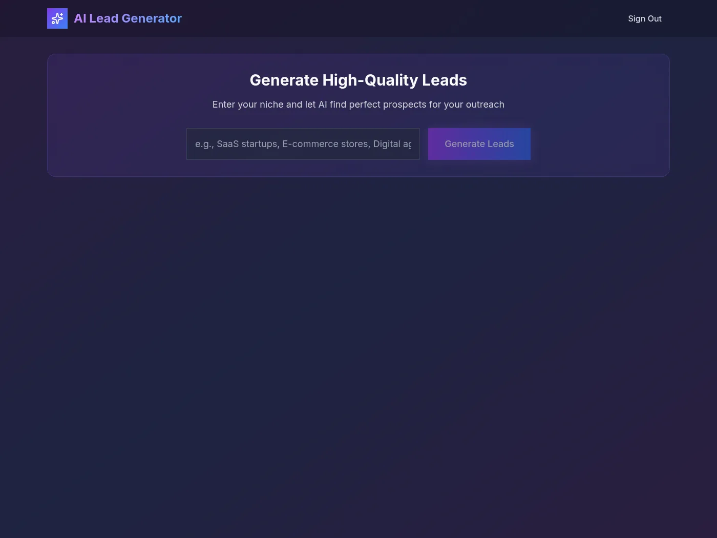 AI Lead Generator for Fast Prospecting