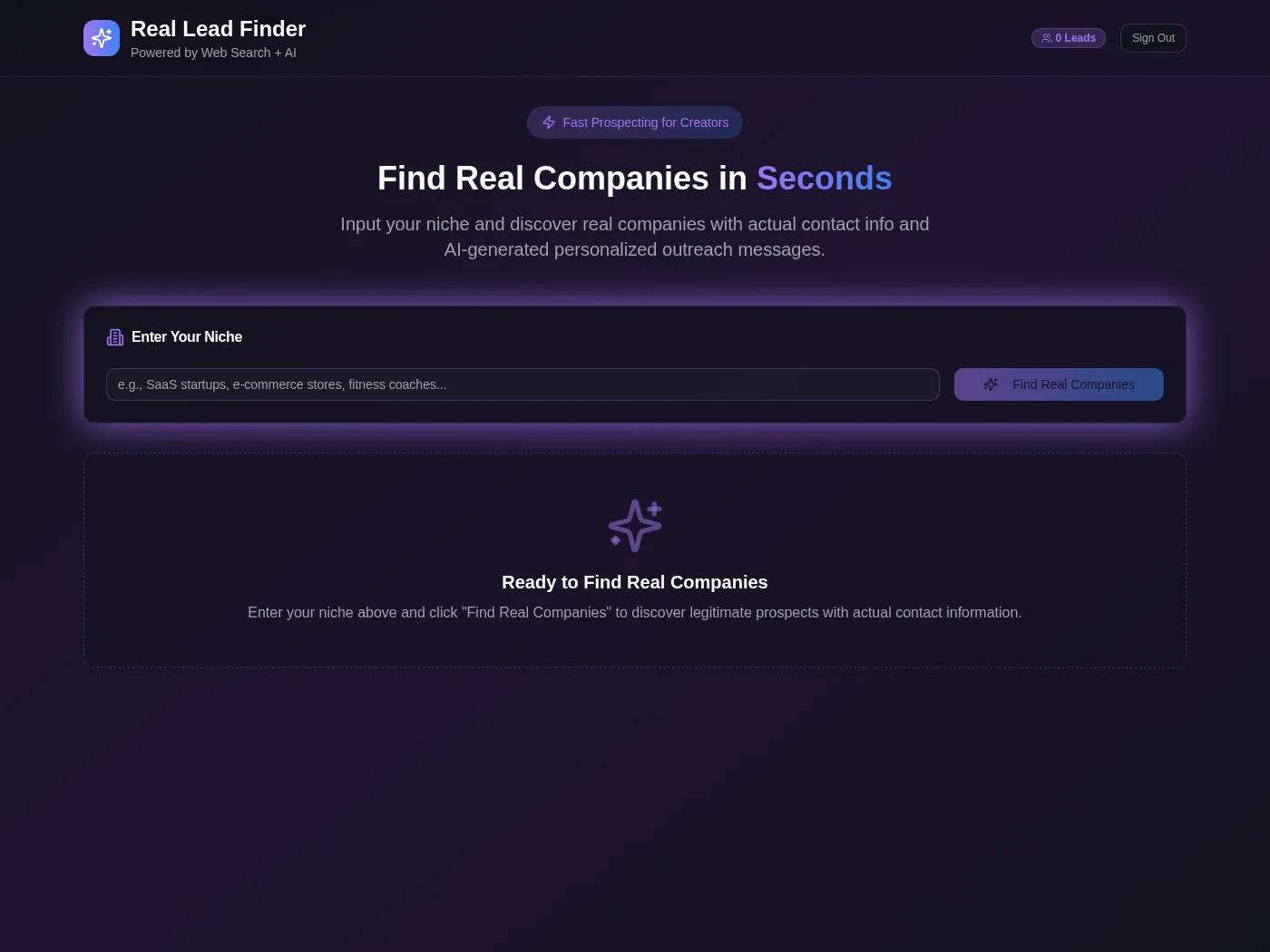 AI Lead Generator for Fast Prospecting