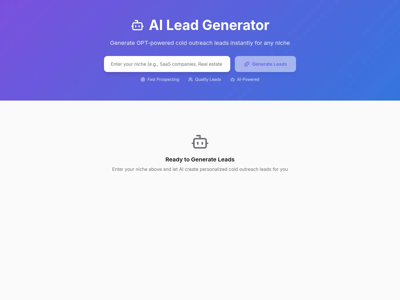 AI Lead Generator for Fast Prospecting