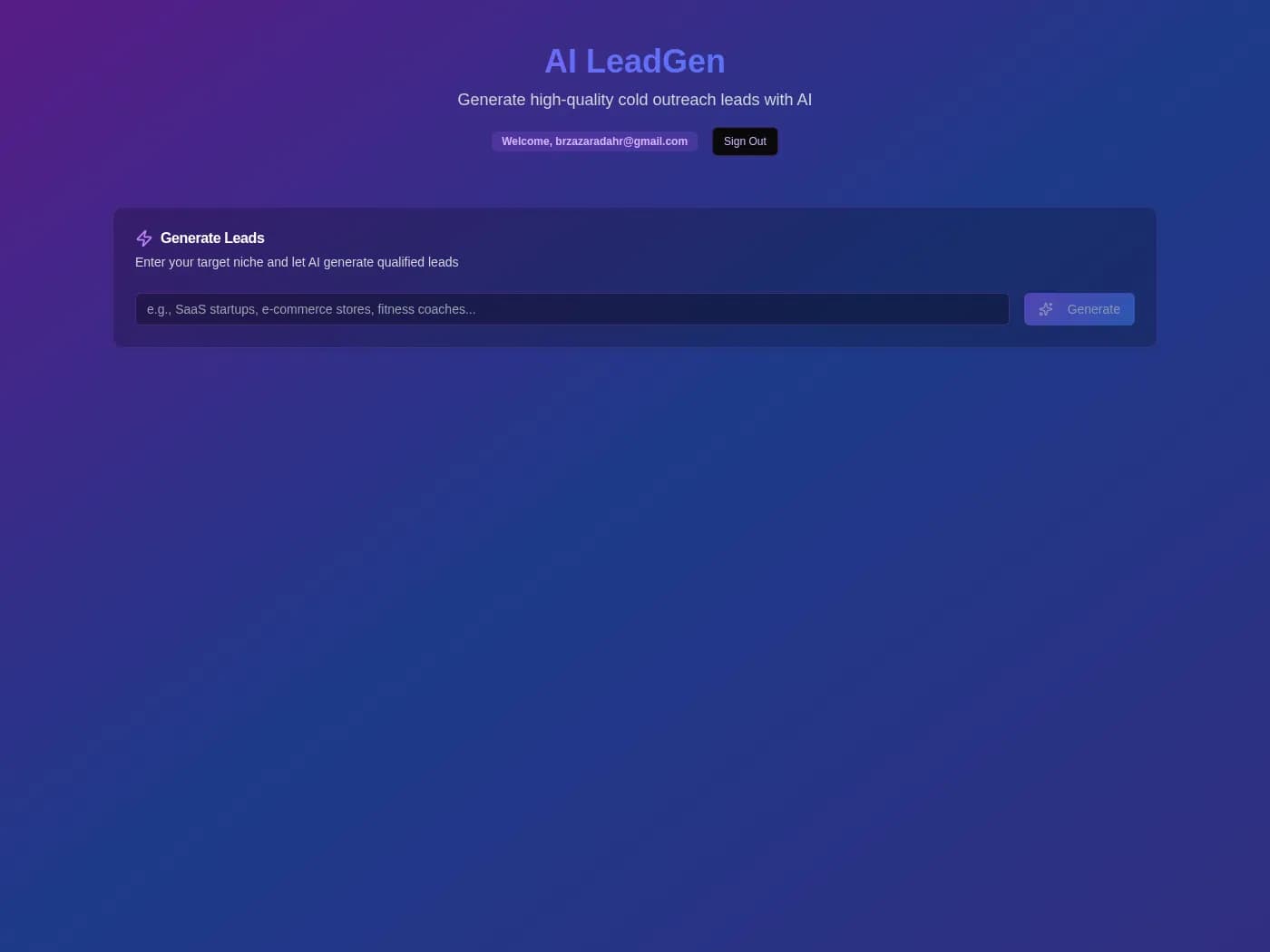 AI LeadGen: Fast GPT-Powered Lead Generator for Creators