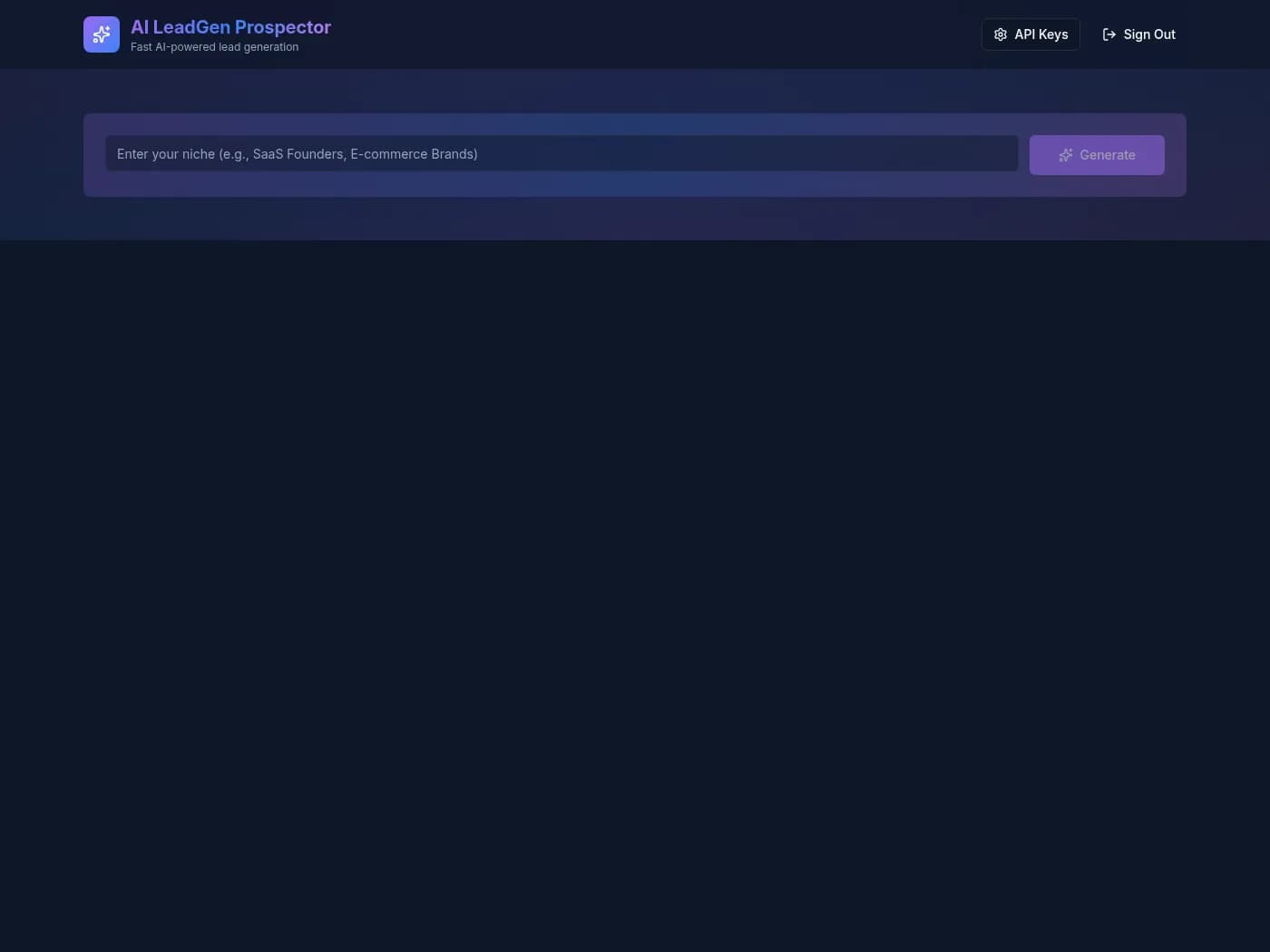 AI LeadGen Prospector