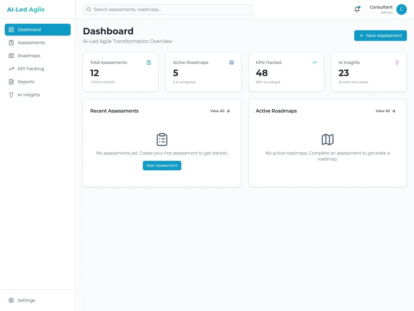 AI-Led Agile Transformation Consulting Suite