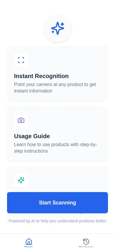 AI Lens Product Assistant App