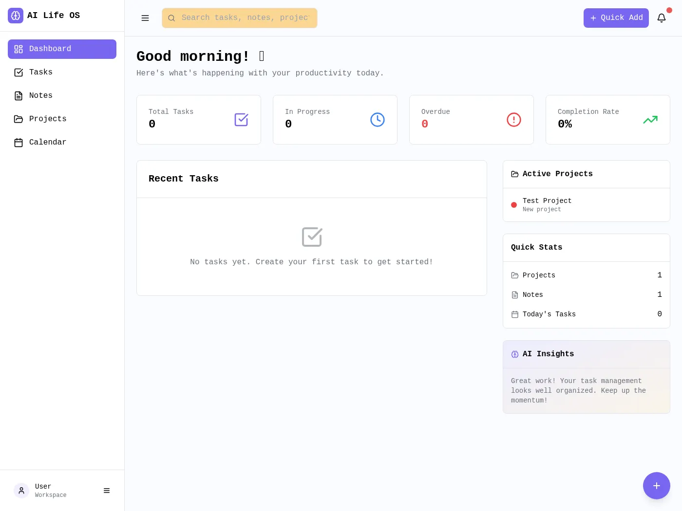 Notion-Inspired AI Life OS for Effortless Productivity