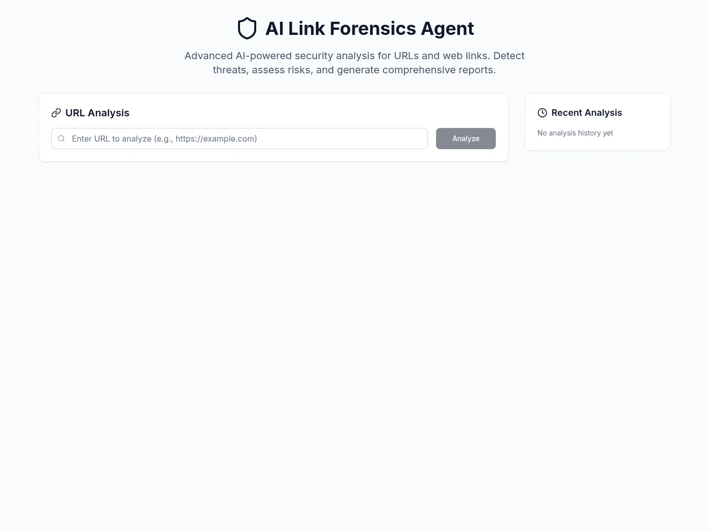 AI-Powered Real-Time Link Forensics Agent