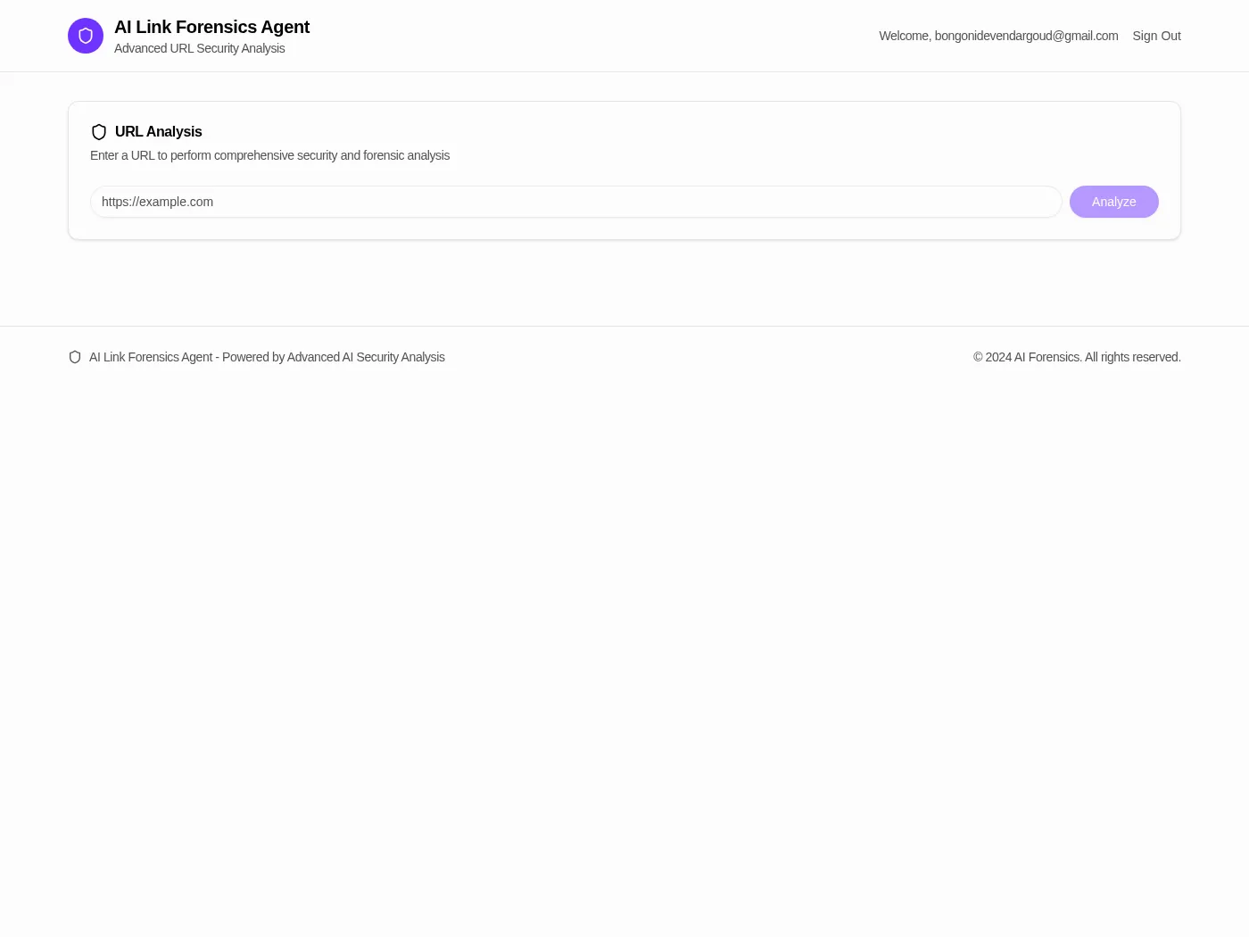 AI Link Forensics Agent